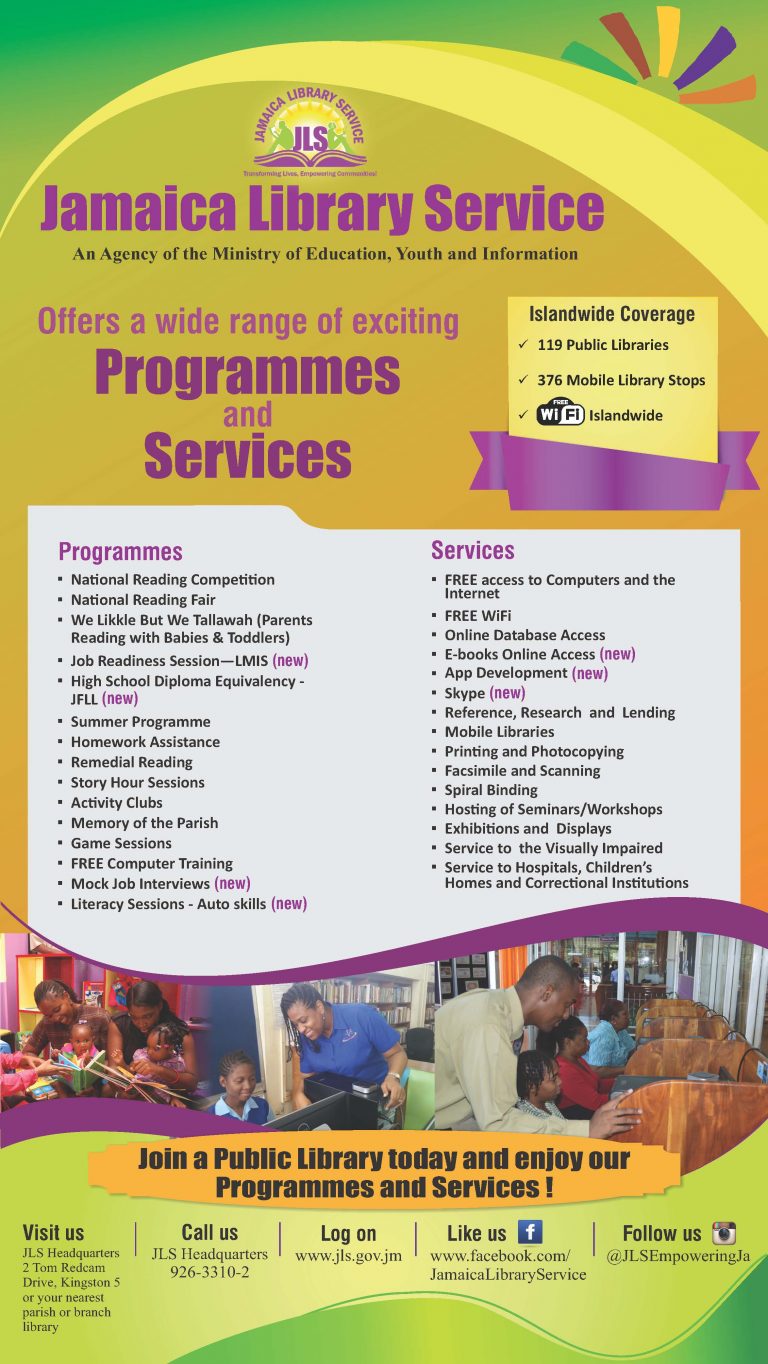 Programmes & Services Overview - Jamaica Library Service