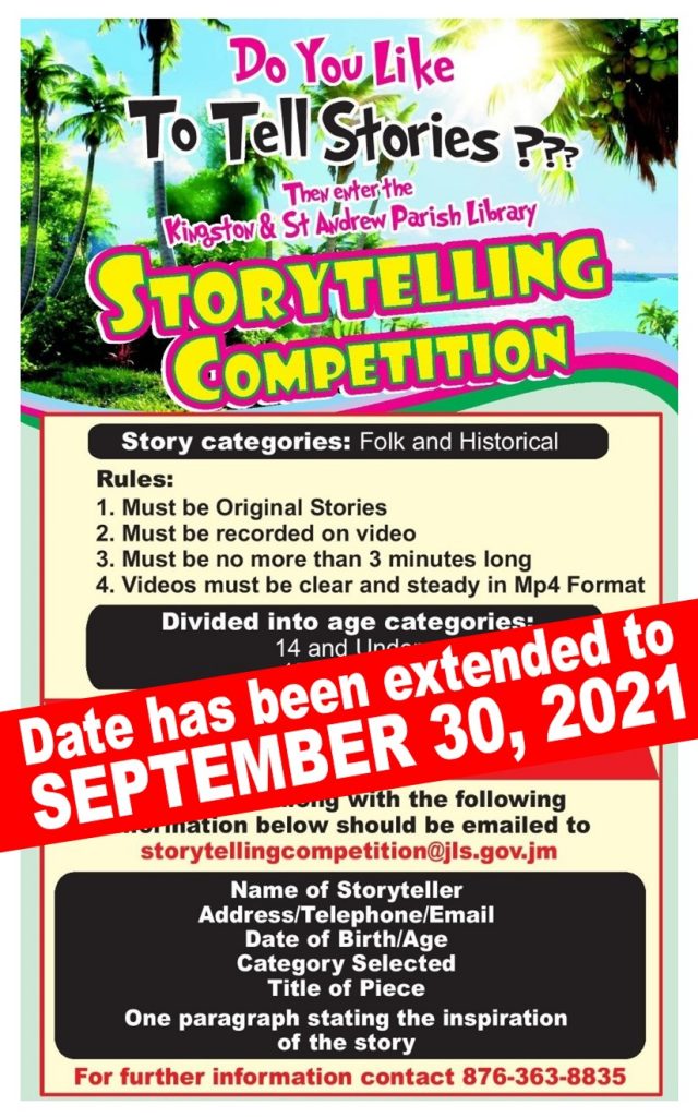 Kingston & St. Andrew Parish Library Storytelling Competition - Jamaica ...