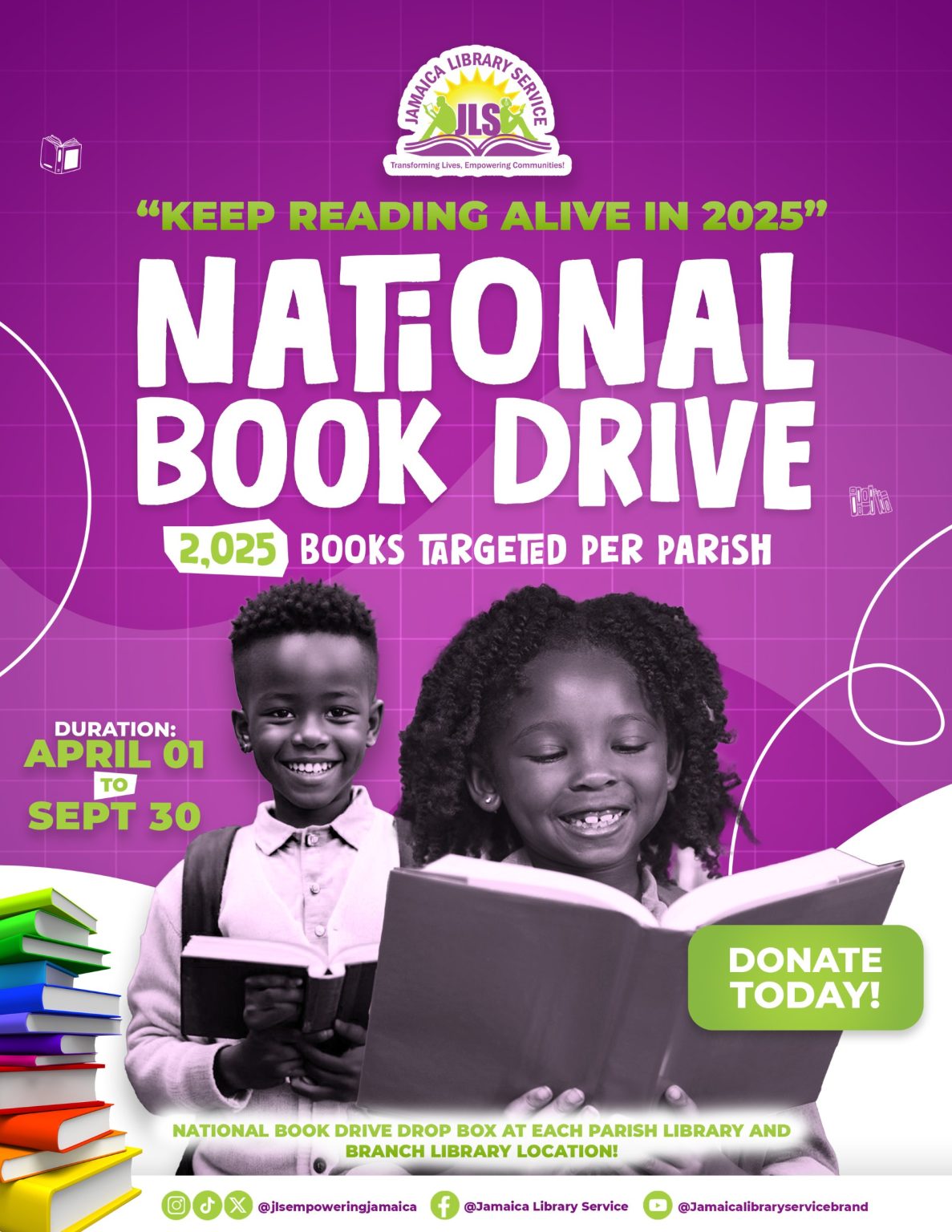 National Book Drive 2025 - Jamaica Library Service
